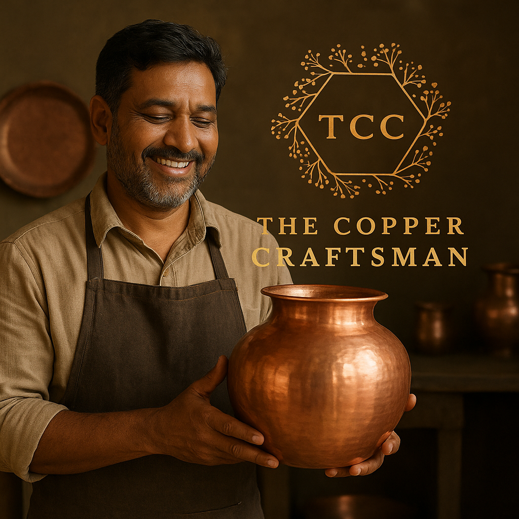 Copper Bottle (950ml): Pure Copper |BPA Free Water Bottle – The Copper ...